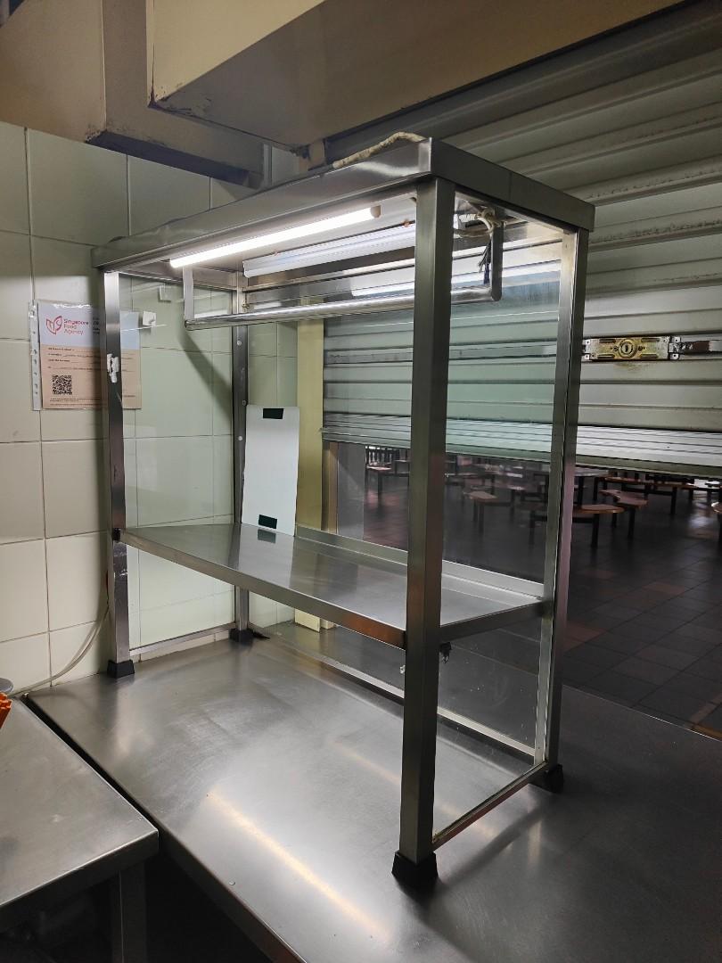 Stainless steel display shelf, Furniture & Home Living, Furniture ...