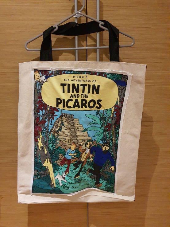Tintin Tote Beach Bag, Women's Fashion, Bags & Wallets, Beach Bags on ...