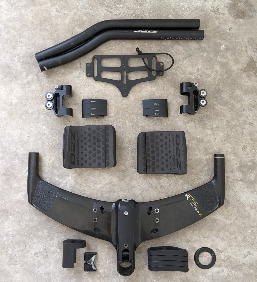 Tririg Alpha X Bars with Drag2Zero elbow cups & Zipp Vuka Alumina 70mm ...