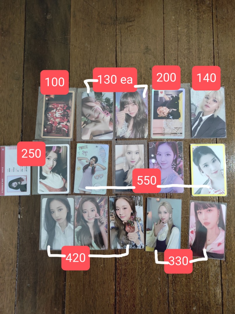 TWICE RANDOM PHOTOCARDS, Hobbies & Toys, Memorabilia & Collectibles, K ...