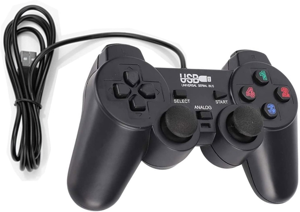 USB Wired Game Controller for Windows PC/Raspberry Pi Remote Gamepad Plug and Play Joypad Dual ...