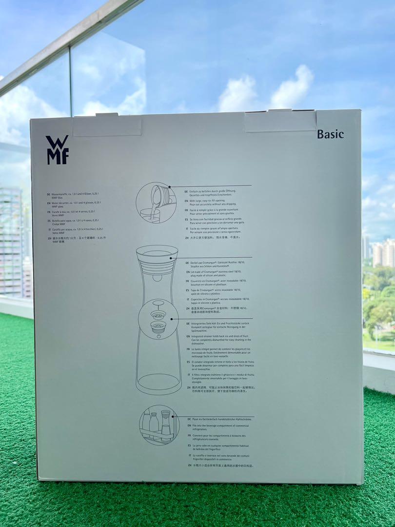 WMF Water Decanter and 4 Glasses, Furniture & Home Living, Kitchenware ...