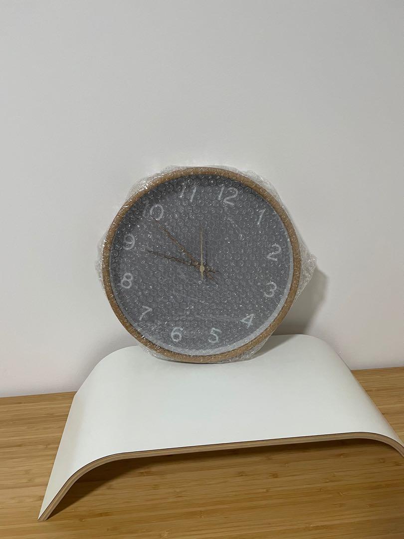 Wooden clock - muji look, Furniture & Home Living, Home Decor, Clocks ...