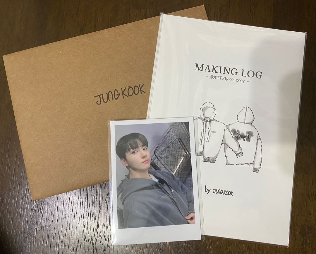 WTS BTS Artist made collection jungkook hoody making log and pc ...