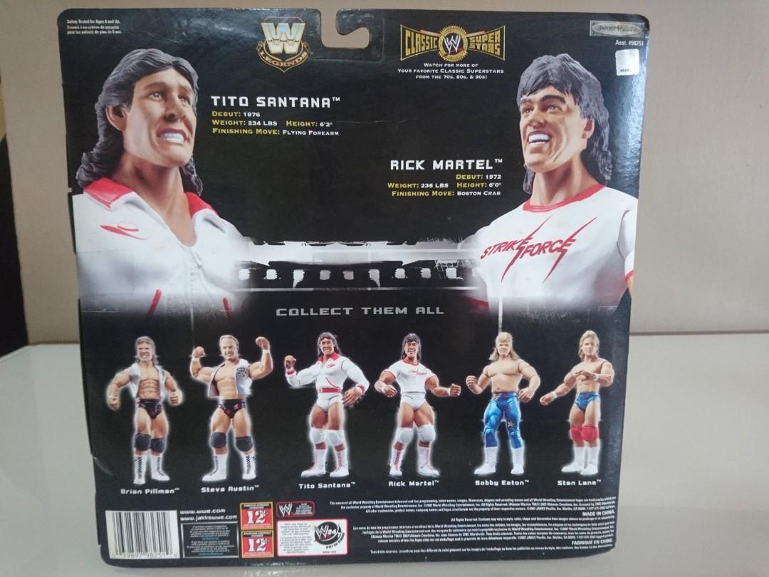 WWE Jakks Pacific Classic Superstars Strike Force Tito Santana Rick ...
