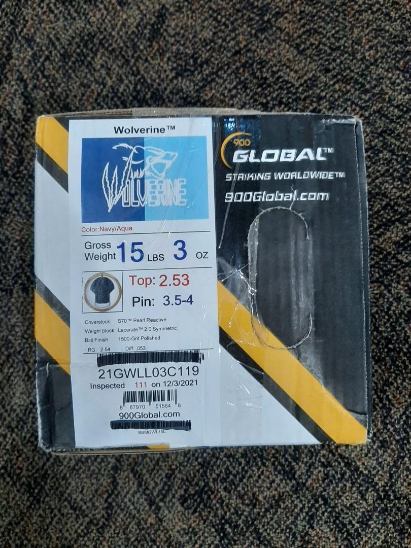 15lbs Wolverine 900 Global Bowling Ball, Sports Equipment, Sports ...