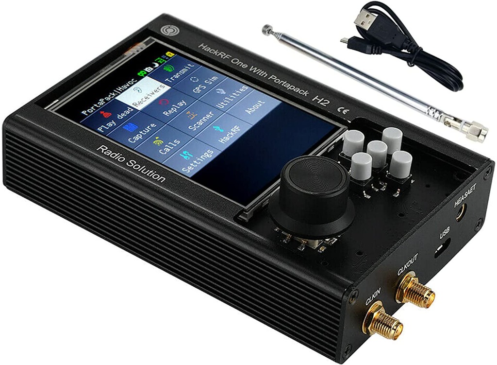 (2733)PortaPack H2 + HackRF One + Antenna + Aluminum Box Assembled 3.2 ...