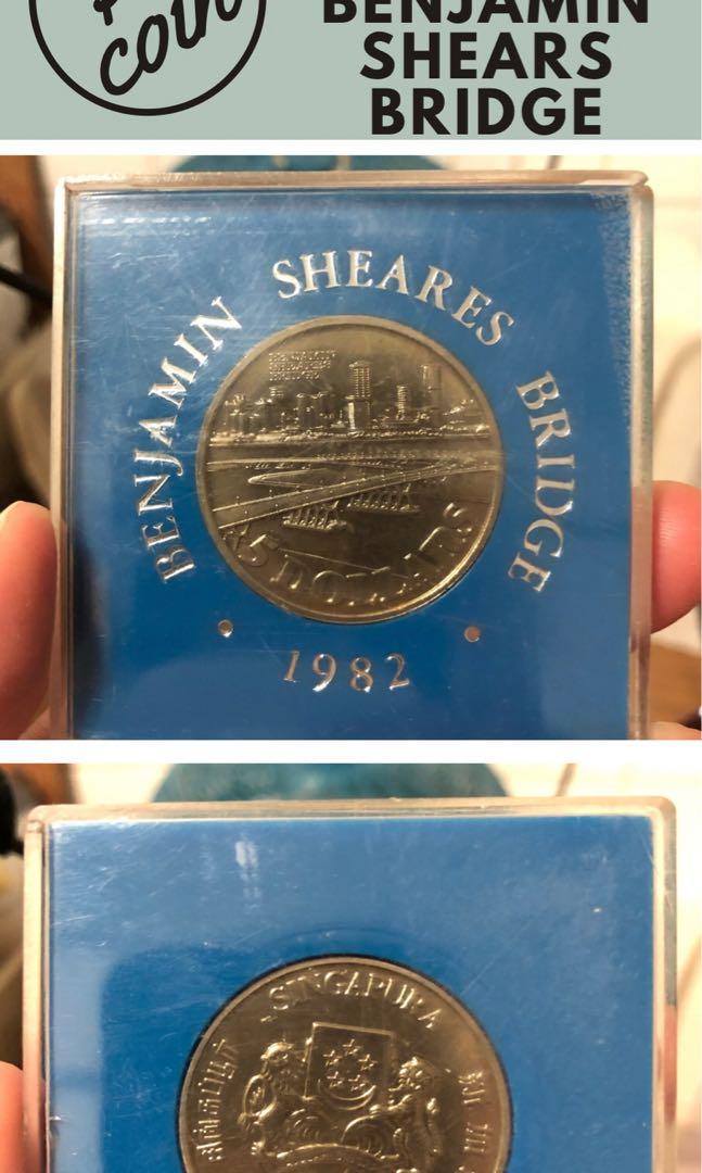 $5 Singapore Coin 1982 Benjamin Shears Bridge, Hobbies & Toys ...