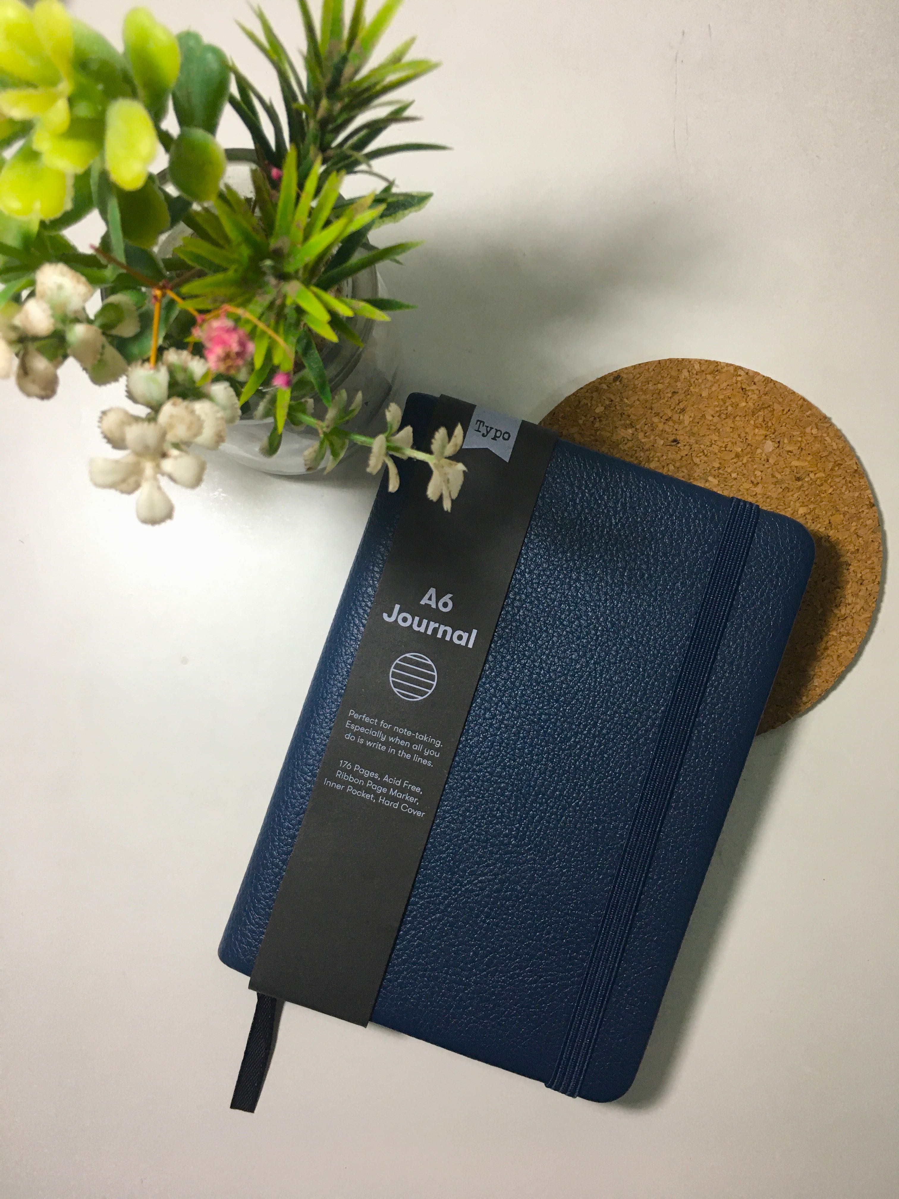 A6 Typo Blue Journal, Hobbies & Toys, Stationery & Craft, Stationery ...