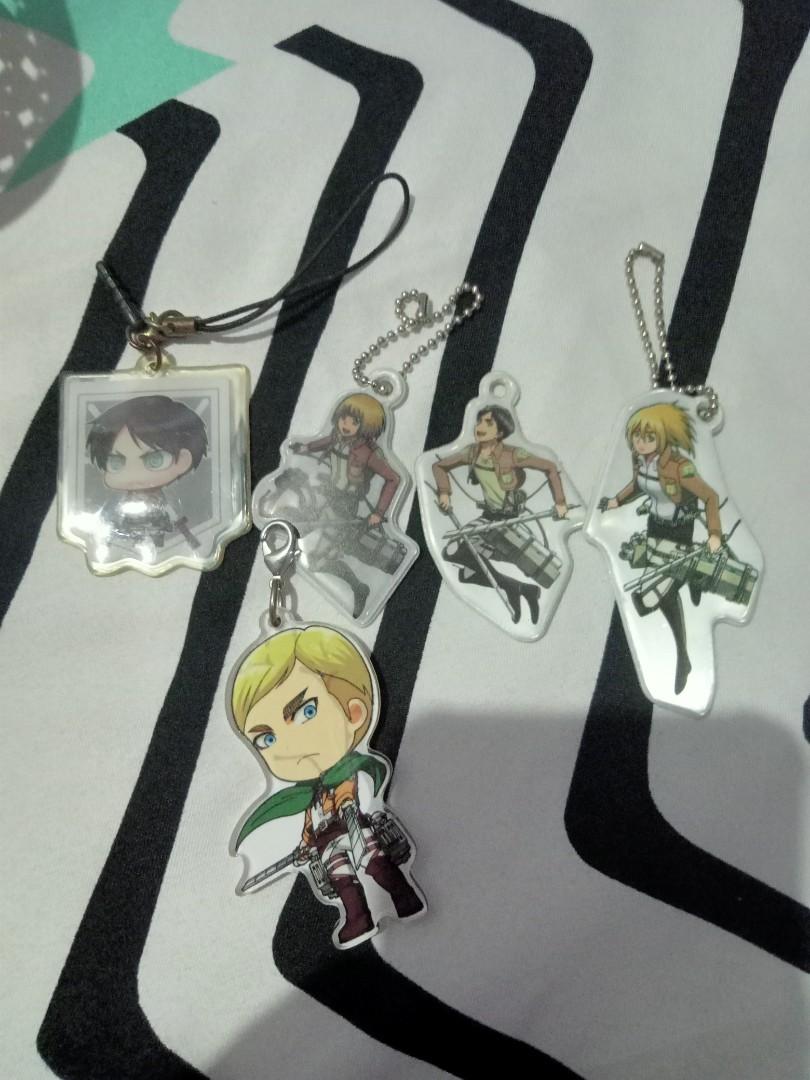AOT KEYCHAIN SET, Hobbies & Toys, Collectibles & Memorabilia, J-pop on ...