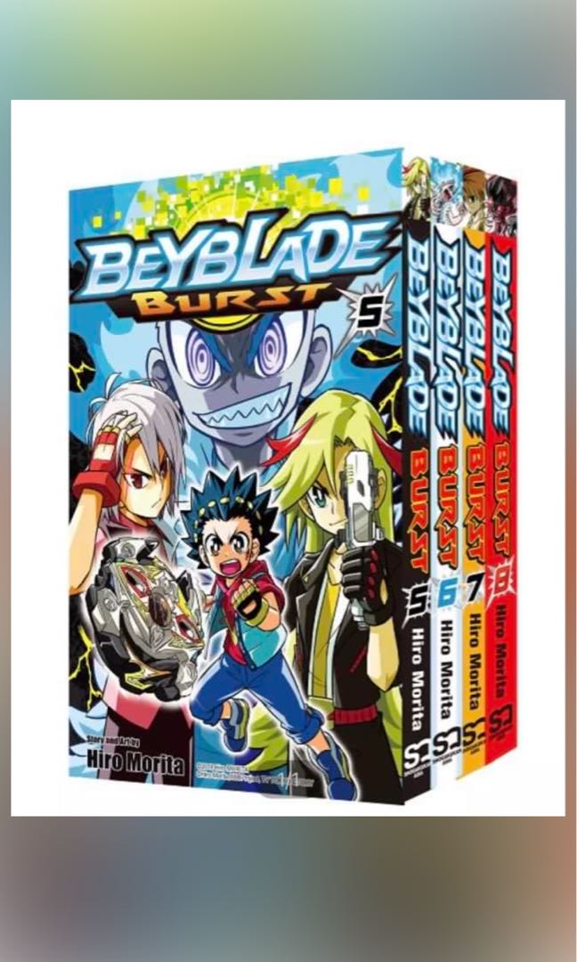 Beyblade burst comic book 5, 6, 7 and 8, Hobbies & Toys, Books ...