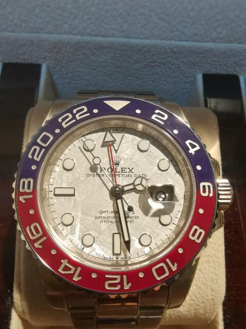 BNIB JAN 2022 Rolex GMT Master II 126719BLRO (Meteorite Dial ...