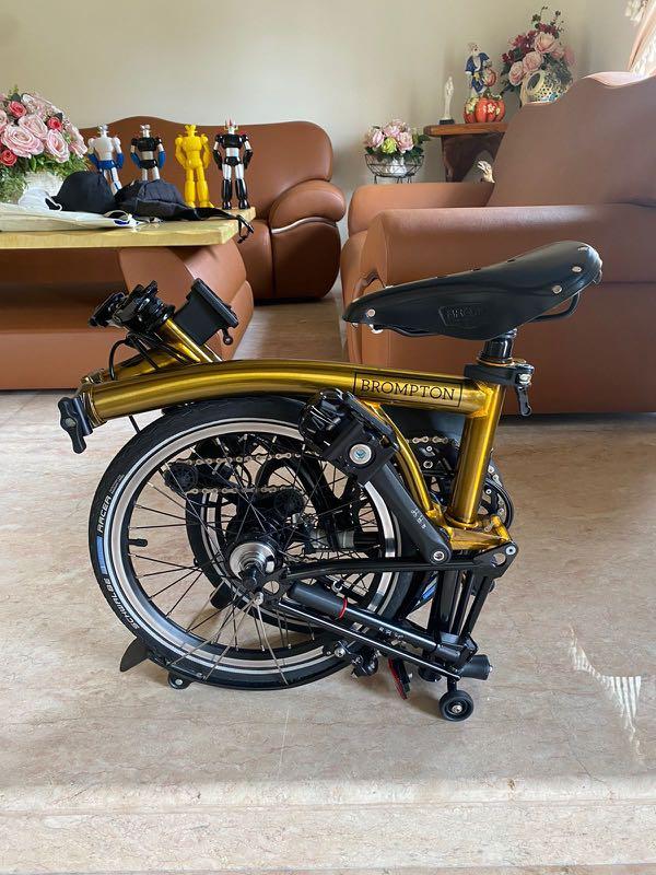 Brompton Gold limited edition Asia, Sports Equipment, Bicycles & Parts ...