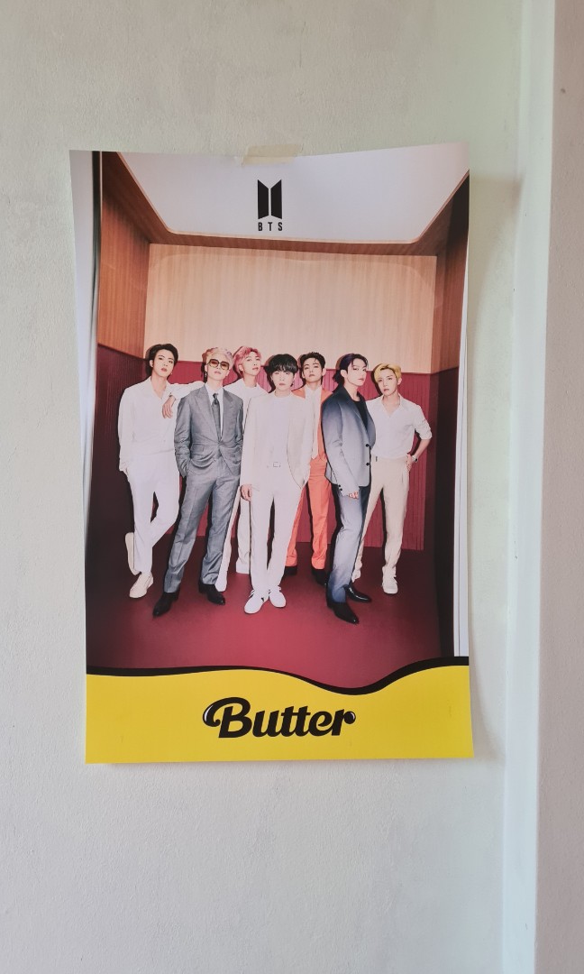 BTS butter poster, Hobbies & Toys, Memorabilia & Collectibles, K-Wave ...