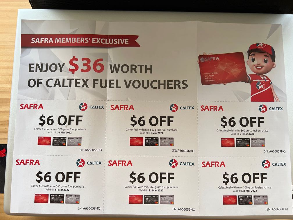 Caltex Vouchers, Tickets & Vouchers, Vouchers on Carousell