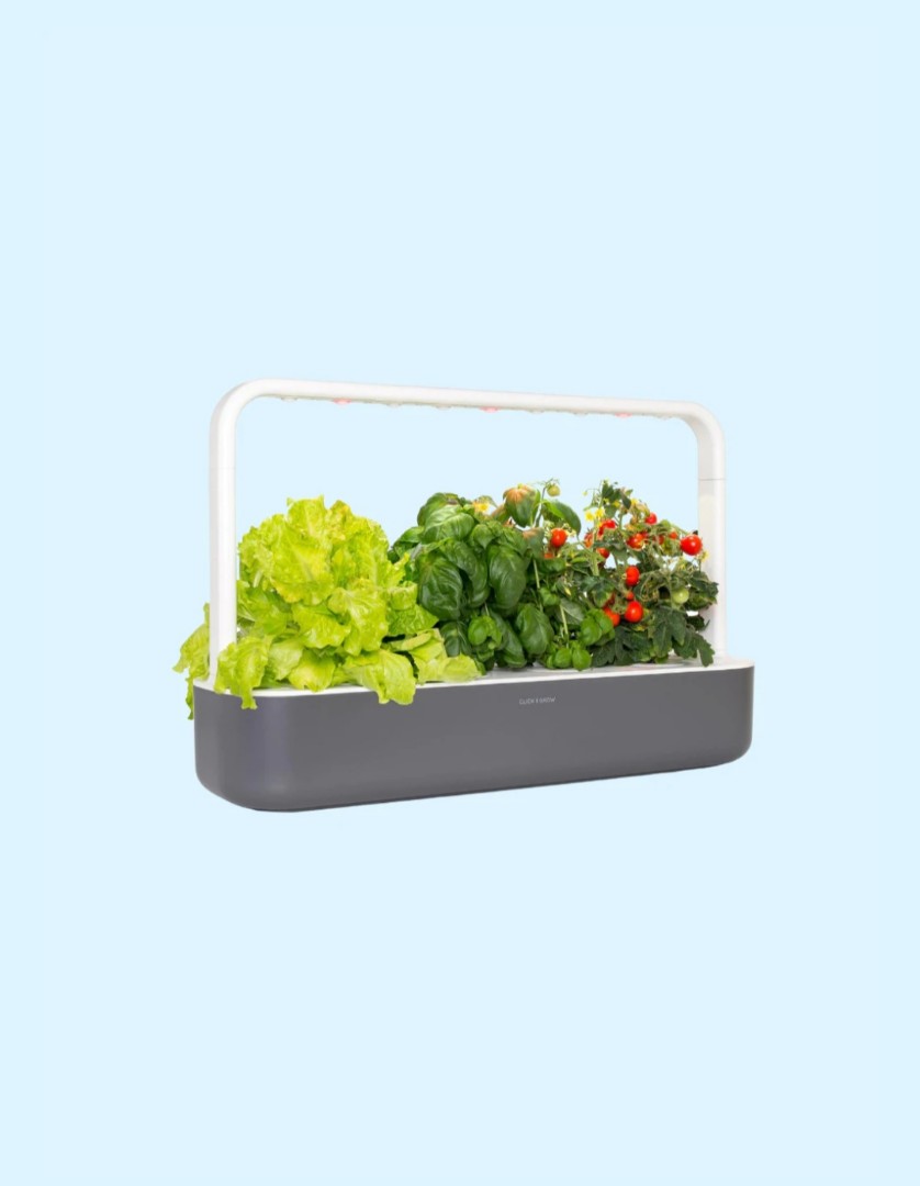 Click & Grow 9 (Grey) with Pro Cups, Furniture & Home Living, Gardening ...