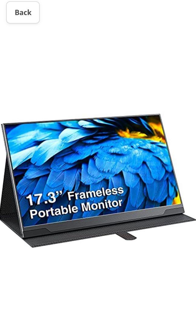 Cocopar Portable Monitor - Upgraded 17.3 Inch 1080P FHD IPS HDR 100% ...