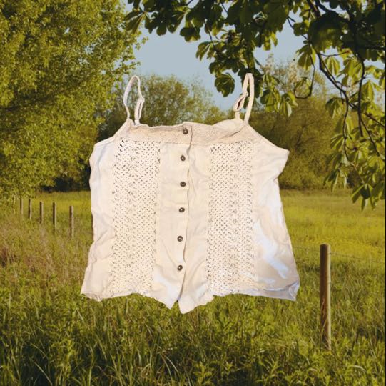 cottagecore linen top, Women's Fashion, Tops, Longsleeves on Carousell