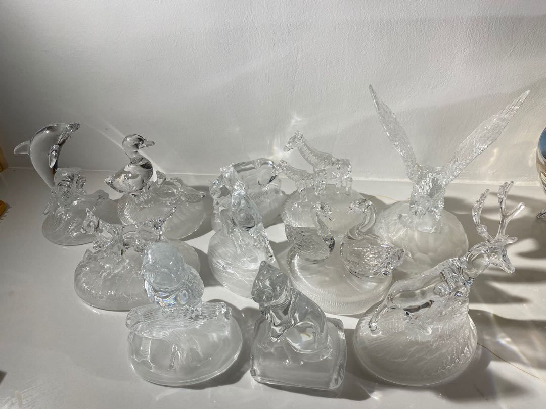 Crystal Figurine Collections Package Sale 11pcs, Furniture & Home ...