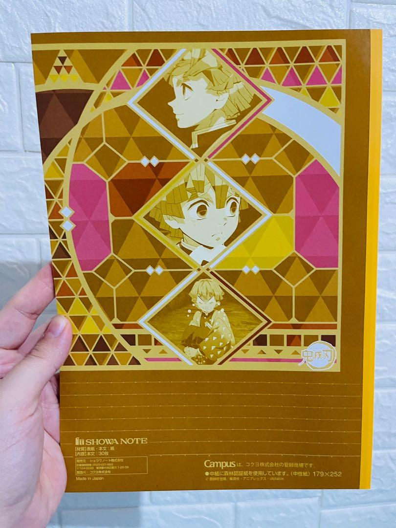 Demon Slayer Zenitsu Design Notebook, Hobbies & Toys, Stationary ...