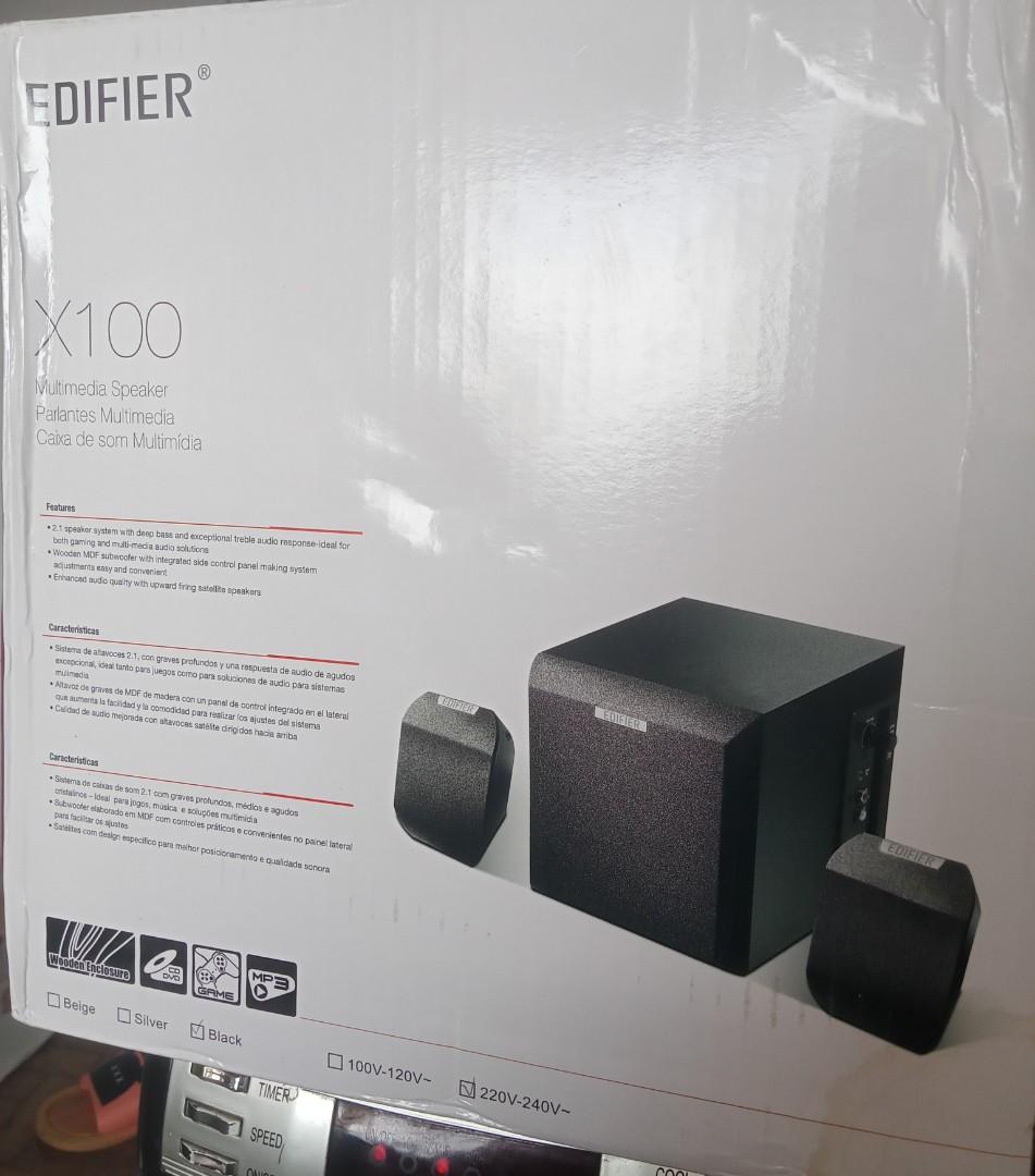 EDIFIER X100 2.1 SPEAKER SYSTEMS, Audio, Soundbars, Speakers ...