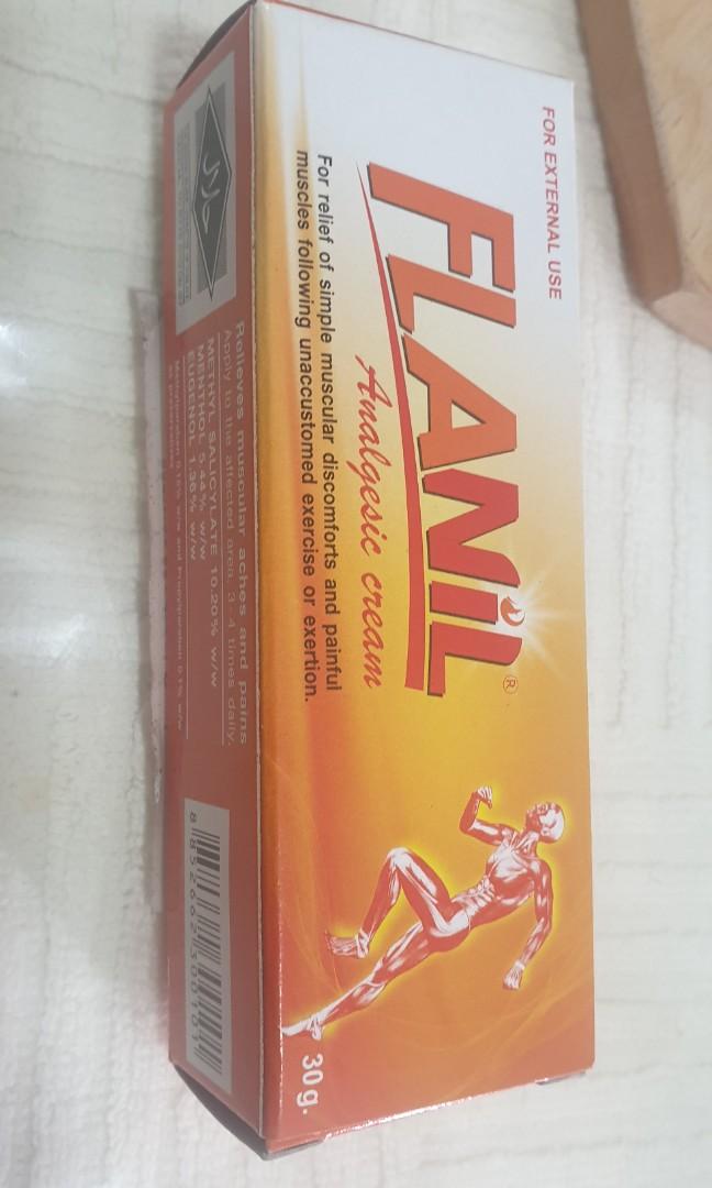 Flanil Analgesic Cream 30g, Sports Equipment, Exercise & Fitness ...