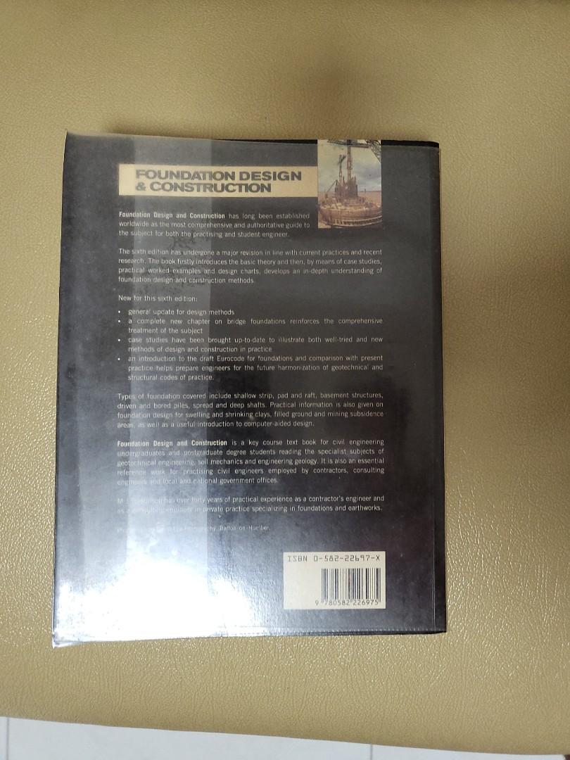 Foundation Design & Construction 6th edition, Hobbies & Toys, Books ...