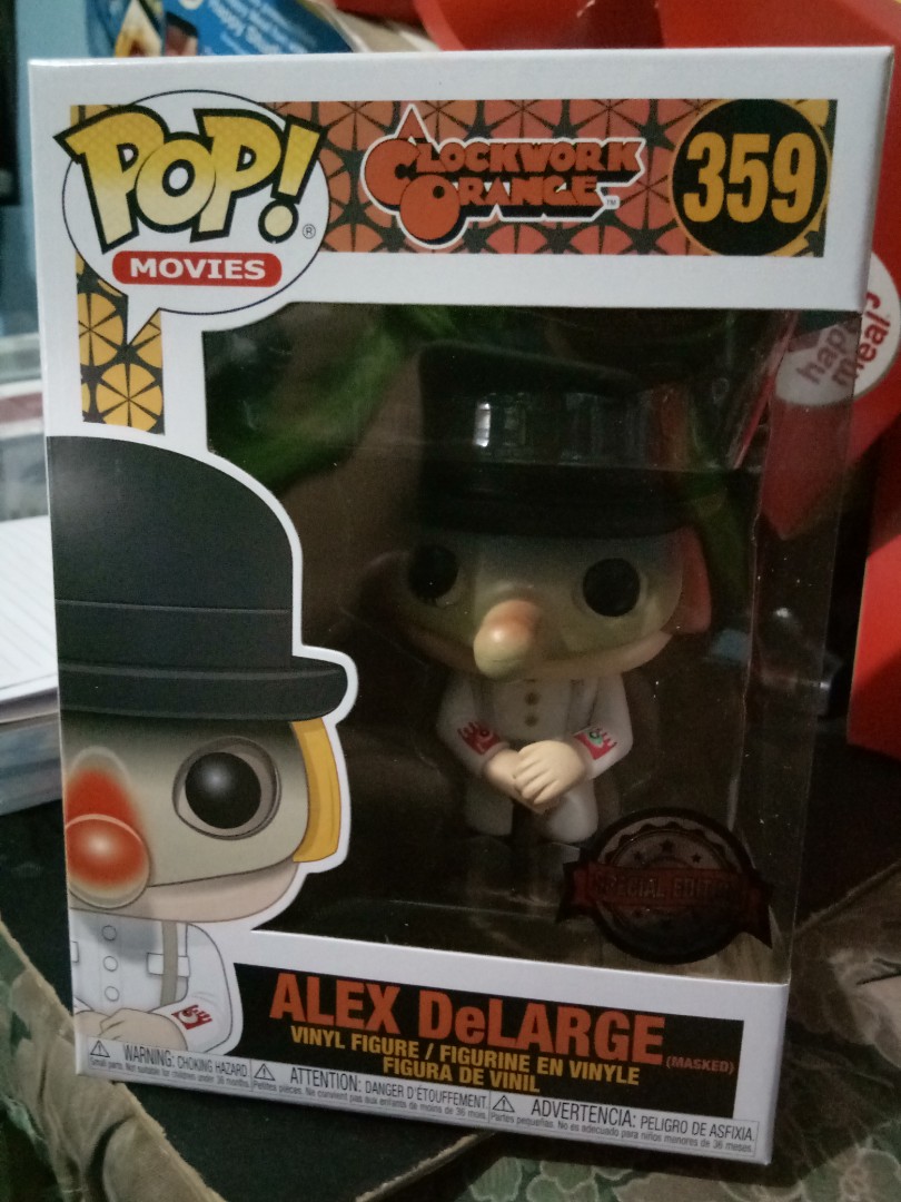Funko pop Alex Delarge Clockwork Orange movie special edition, Hobbies ...