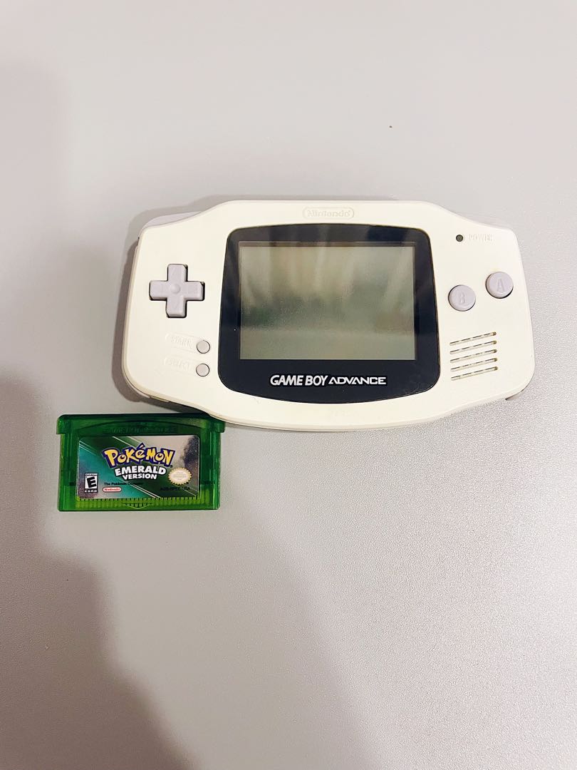 Vintage Gameboy Advance White Game Boy Pokemon Emerald Pokémon Free ...