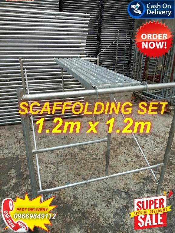 G.I. Scaffolding Set 1.2m x 1.2m Sched 20 Good Quality Formwork ...