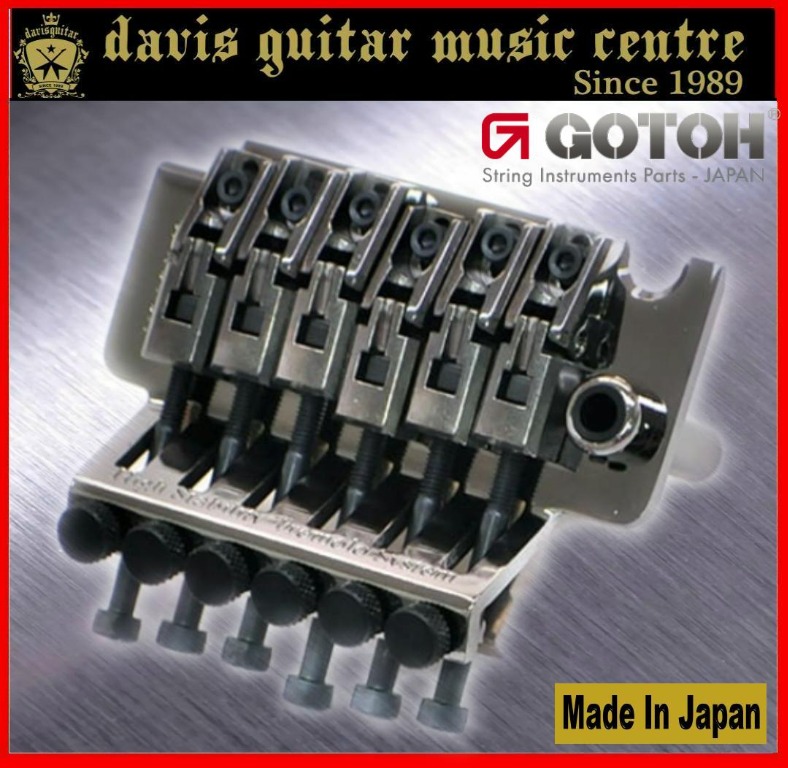 Gotoh GE1996T Cosmo Black Guitar Floyd Rose Bridge for Electric Guitar ...