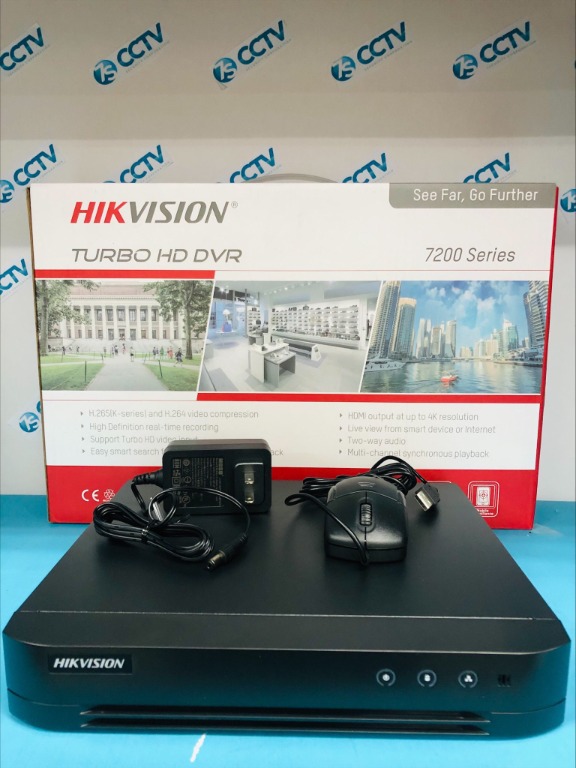 Hikvision 4Ch CCTV Recorder (XVR), Furniture & Home Living, Security ...