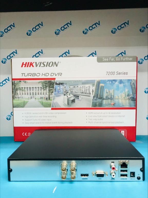 Hikvision 4Ch CCTV Recorder (XVR), Furniture & Home Living, Security ...