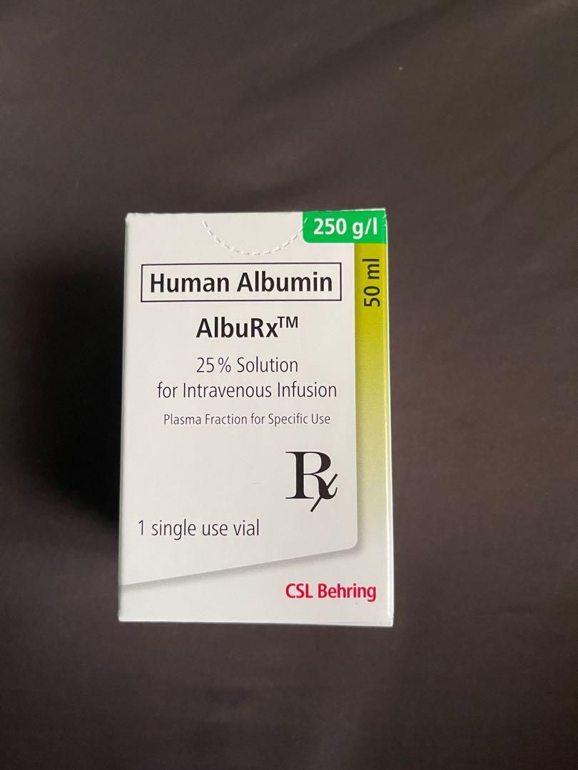 Human albumin 25%, Health & Nutrition, Health Supplements, Health Food ...