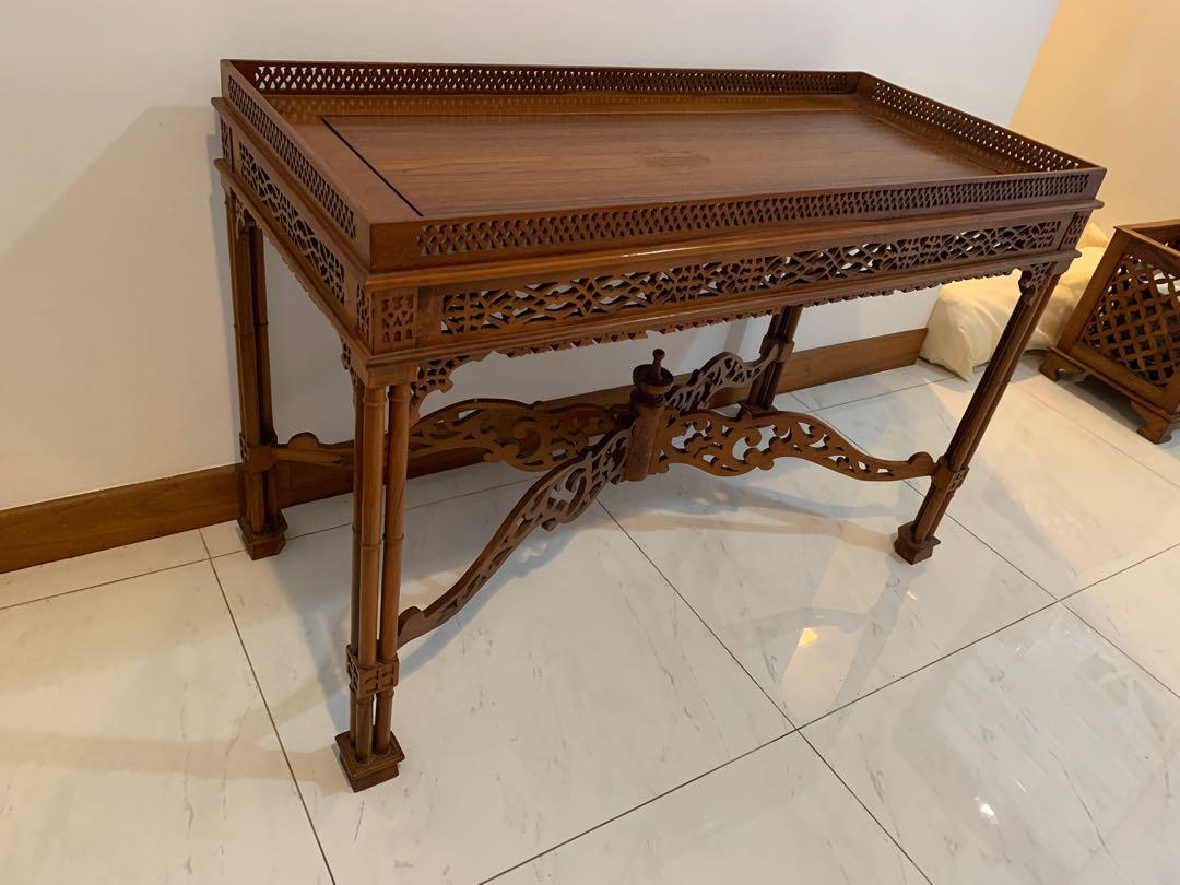 Indonesian teak table, Furniture & Home Living, Furniture, Tables ...