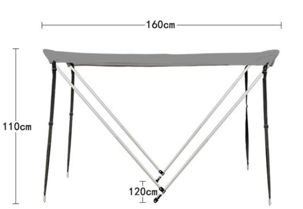 Inflatable boat canopy sun shade, Sports Equipment, Fishing on Carousell
