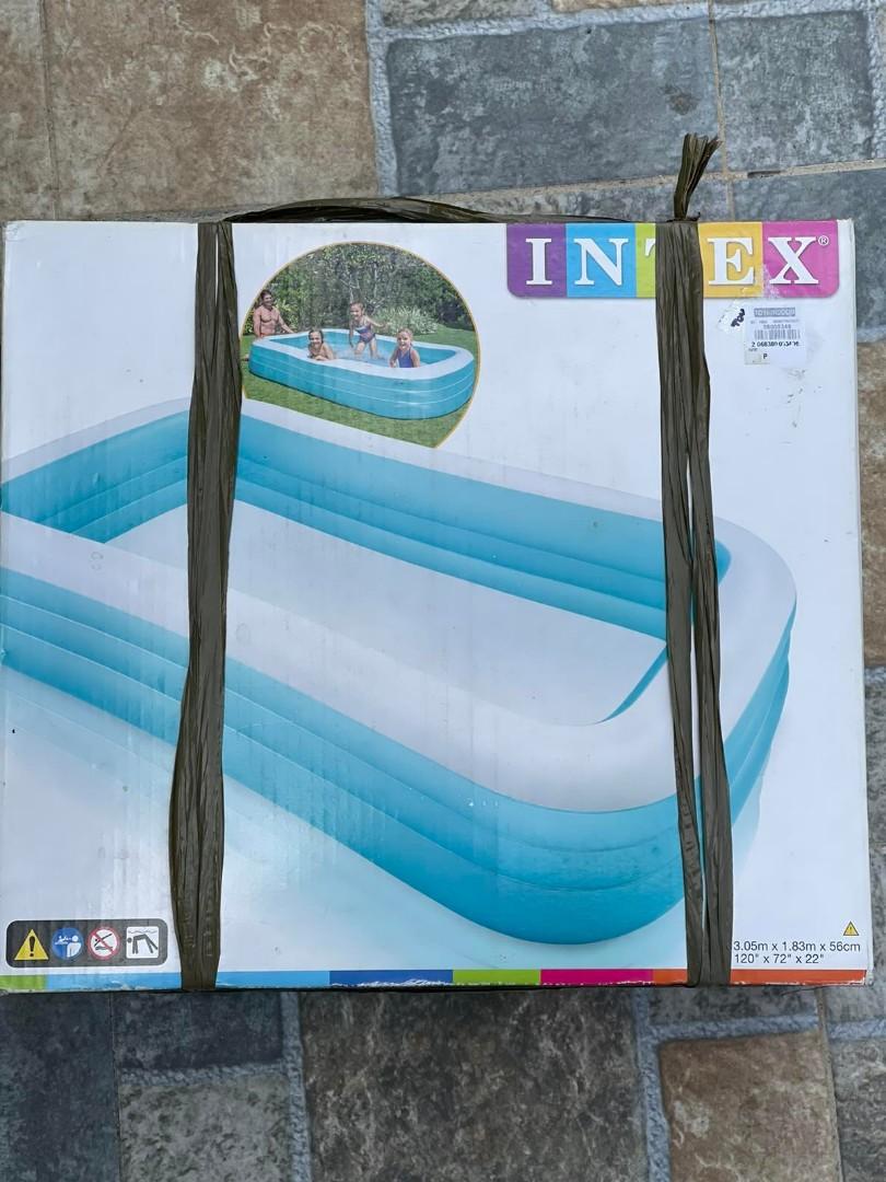 Intex inflatable pool, Furniture & Home Living, Outdoor Furniture on ...
