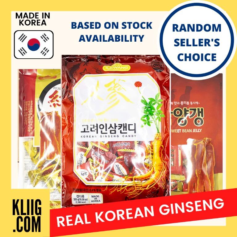 [KOREAN AUTHENTIC GINSENG CANDY] GINSENG CANDY/ RED GINSENG SWEET BEAN ...