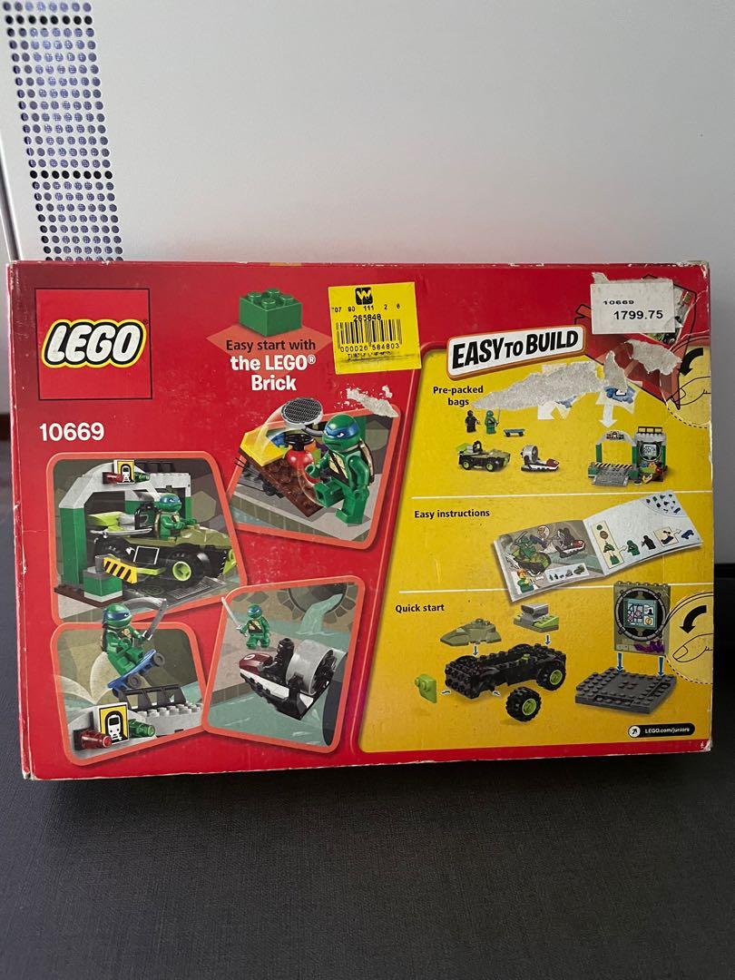 Lego Juniors 10669 Teenage Mutant Ninja Turtle Lair, Hobbies & Toys ...