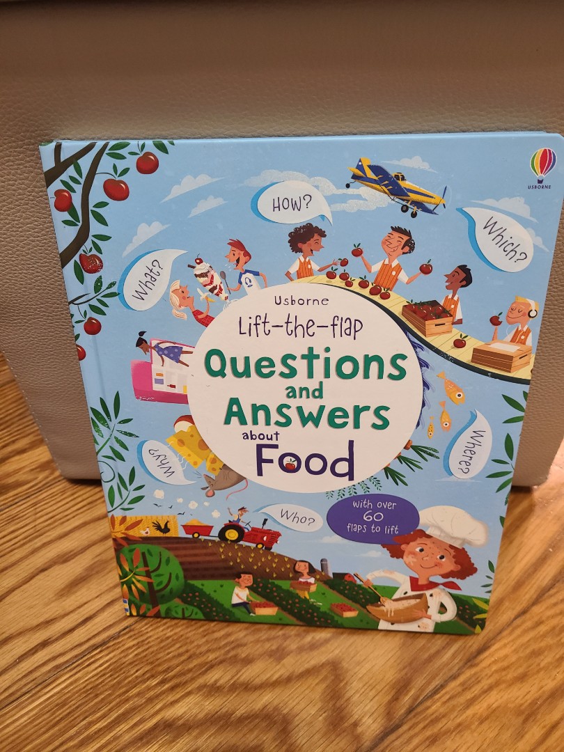 【正版】Lift-the-flap Questions and Answers about Food |硬頁英文書|揭開小揭頁|食物, 興趣及 ...