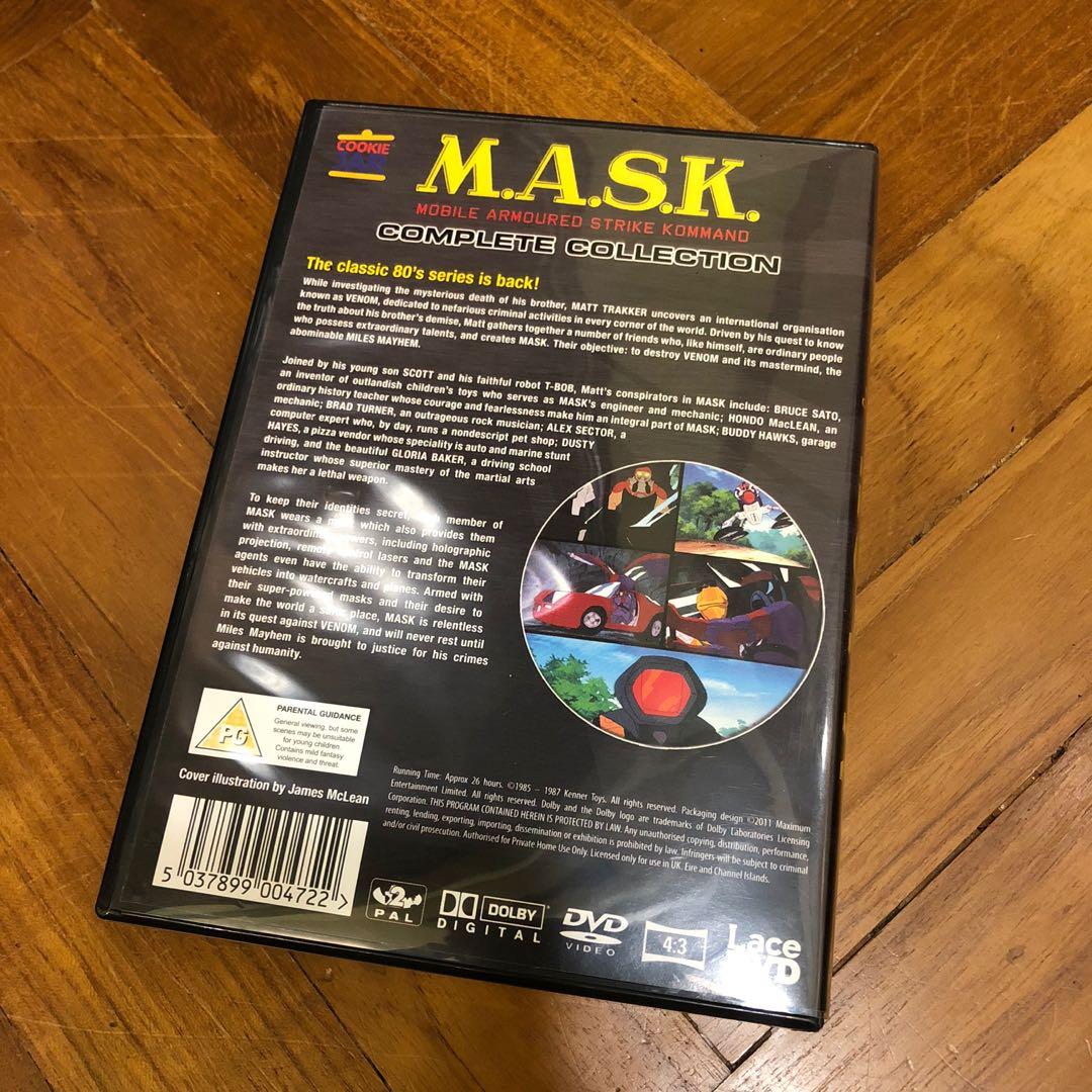 MASK 80s cartoon DVD Boxset, Hobbies & Toys, Music & Media, CDs & DVDs ...