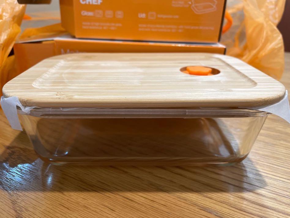 Maître Chef Eco-friendly Bamboo Lid Glass Storage Container on Carousell