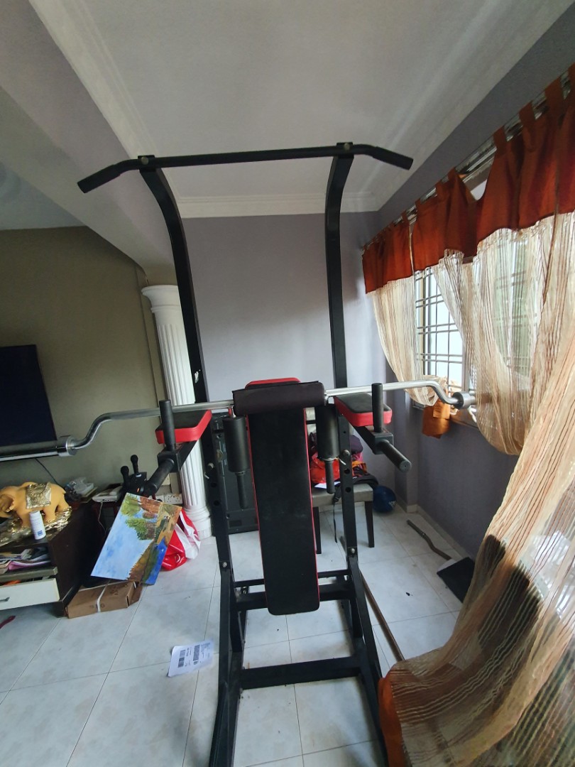 Multi function pull up bar/bench, Sports Equipment, Exercise & Fitness ...