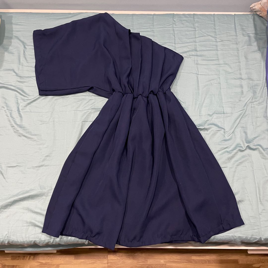 Navy blue toga dress, Women's Fashion, Dresses & Sets, Dresses on Carousell