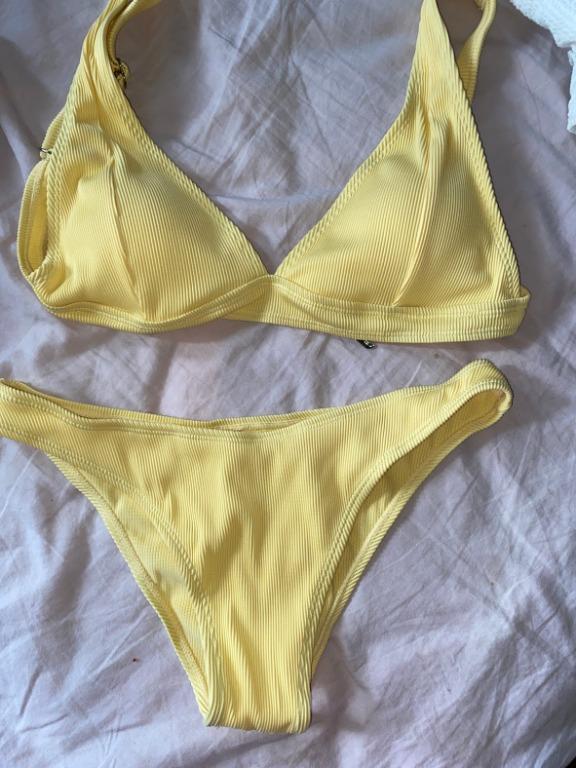 NEW Pale Yellow Bikini, Women's Fashion, Swimwear, Bikinis & Swimsuits ...