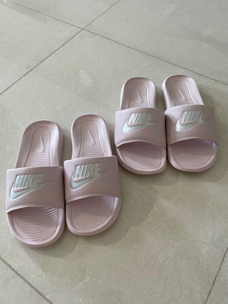 Nike Pink Slides, Women's Fashion, Footwear, Flipflops and Slides on ...