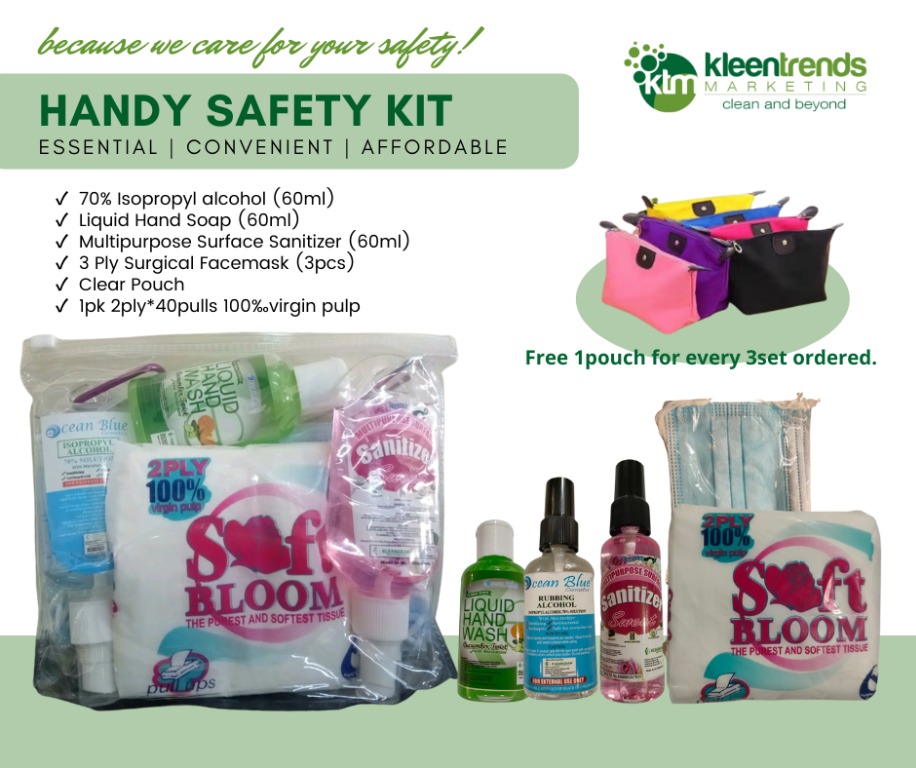 BUY3 setsPersonal Safety Hygiene Kit Complete Set, Beauty & Personal ...