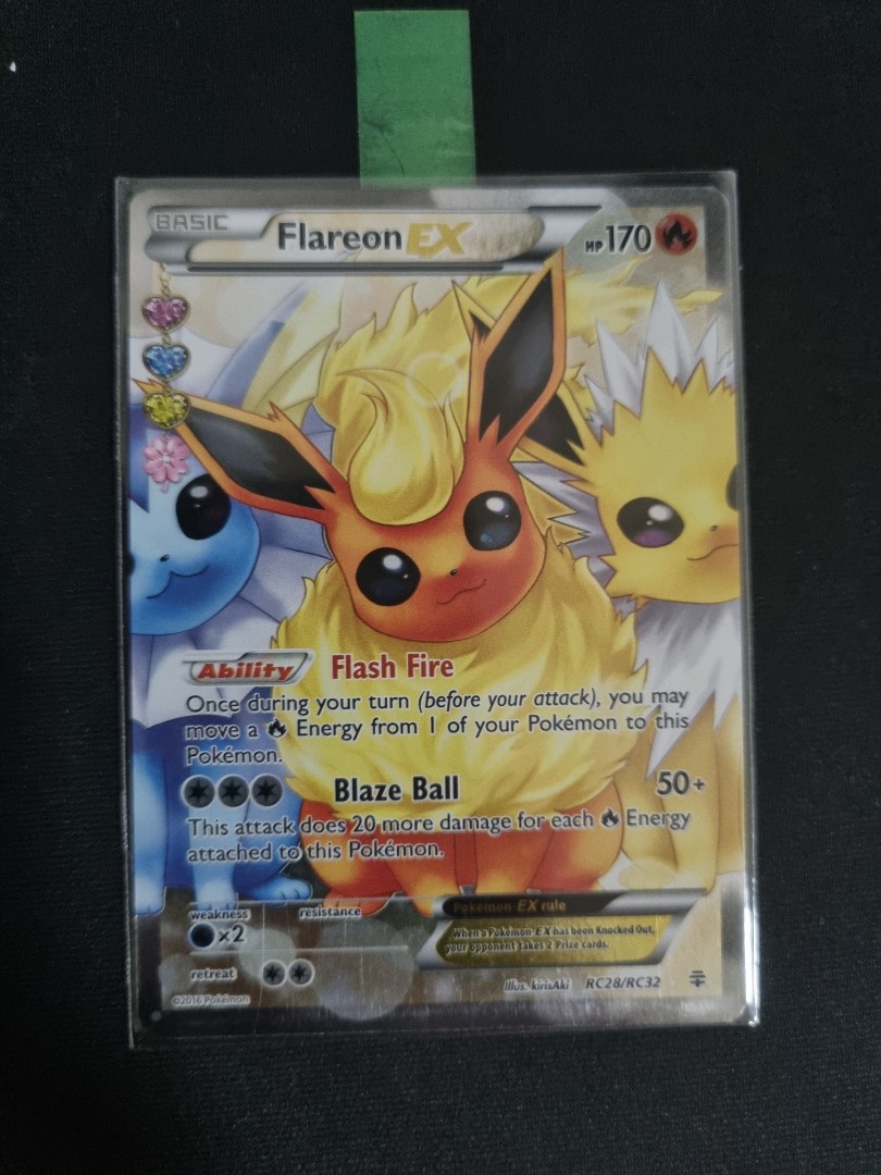 Pokemon Flareon EX Full Art Radiant Collection, Hobbies & Toys, Toys ...
