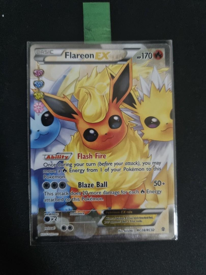 Pokemon Flareon EX Full Art Radiant Collection, Hobbies & Toys, Toys ...