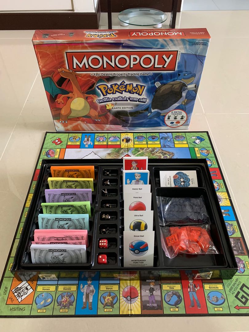 Pokémon monopoly, Hobbies & Toys, Toys & Games on Carousell